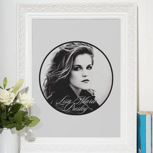 Lisa Marie Presley PNG | Lisa Marie Presley Sublimation Design | Hand ...