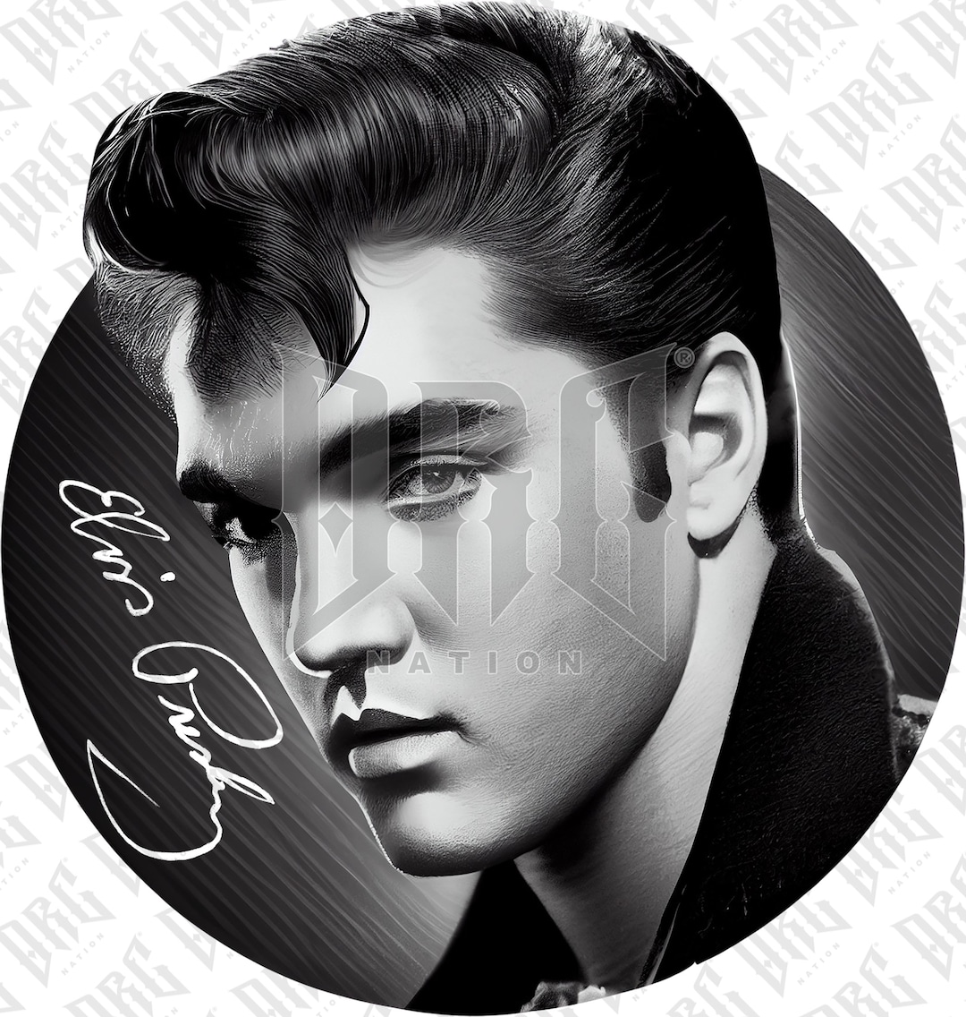 Elvis Presley PNG | Elvis Presley Sublimation Design | Hand Drawn Elvis ...