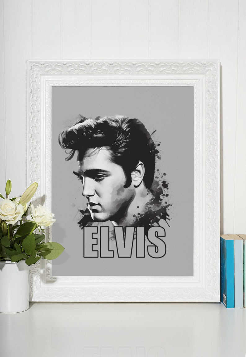 Elvis Presley PNG | Elvis Presley Sublimation Design | Hand Drawn Elvis ...