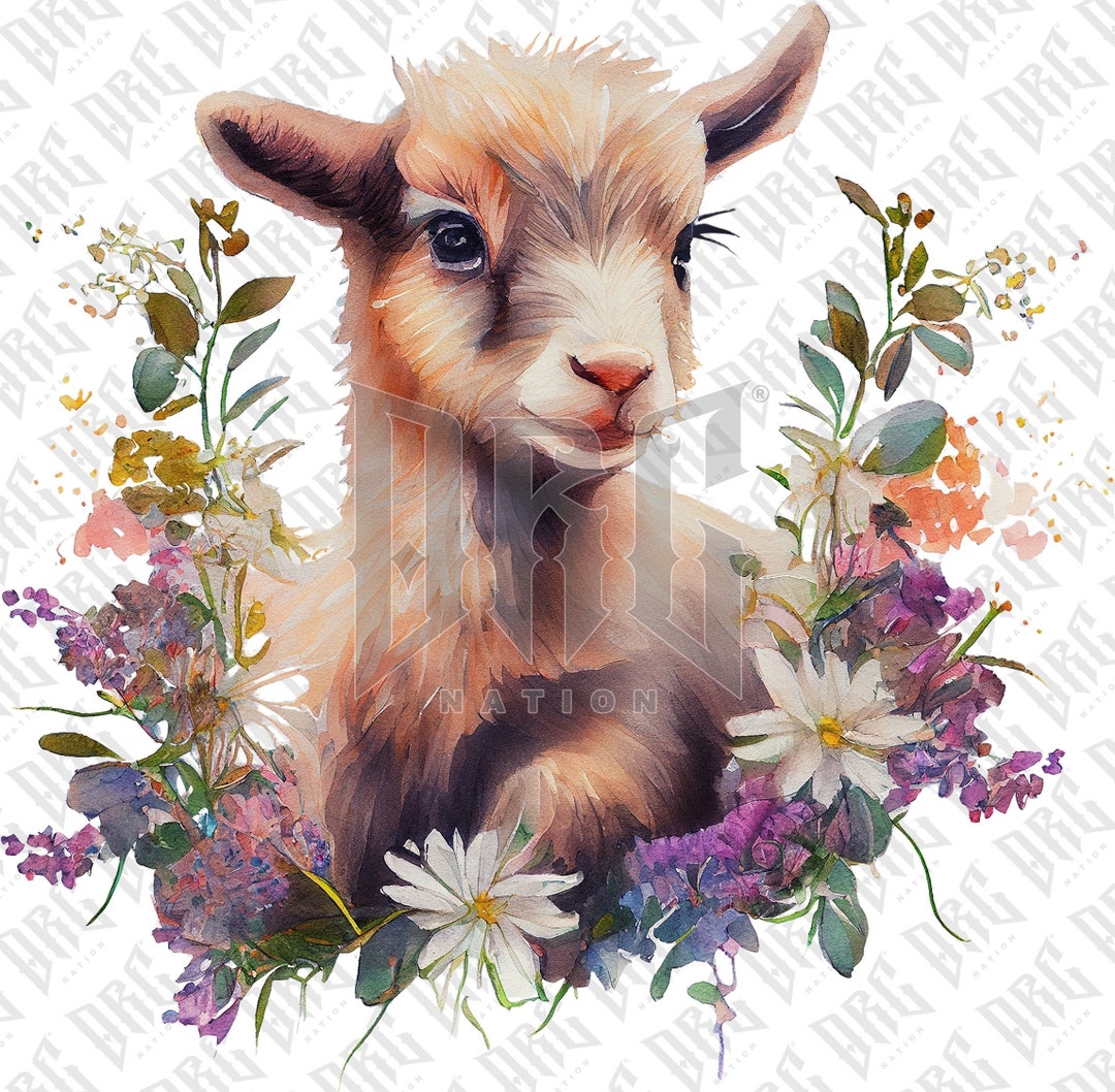 Baby Goat PNG | Goat Sublimation for Shirts Art Mugs Tumbler | Goat PNG ...