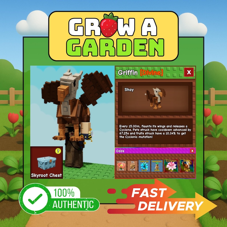 Griffin Pet Divine Cheap | Grow a Garden | Fast Delivery Pet Trade Gift ...