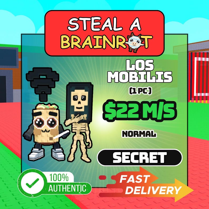 Steal A Brainrot - Los Mobilis | 22m/s | Secret | 1PC | READ THE ...