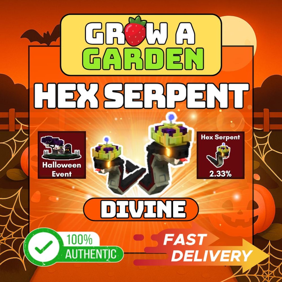 Hex Serpent Divine | Grow a Garden | Fast Delivery Pet Trade Gift Grow ...