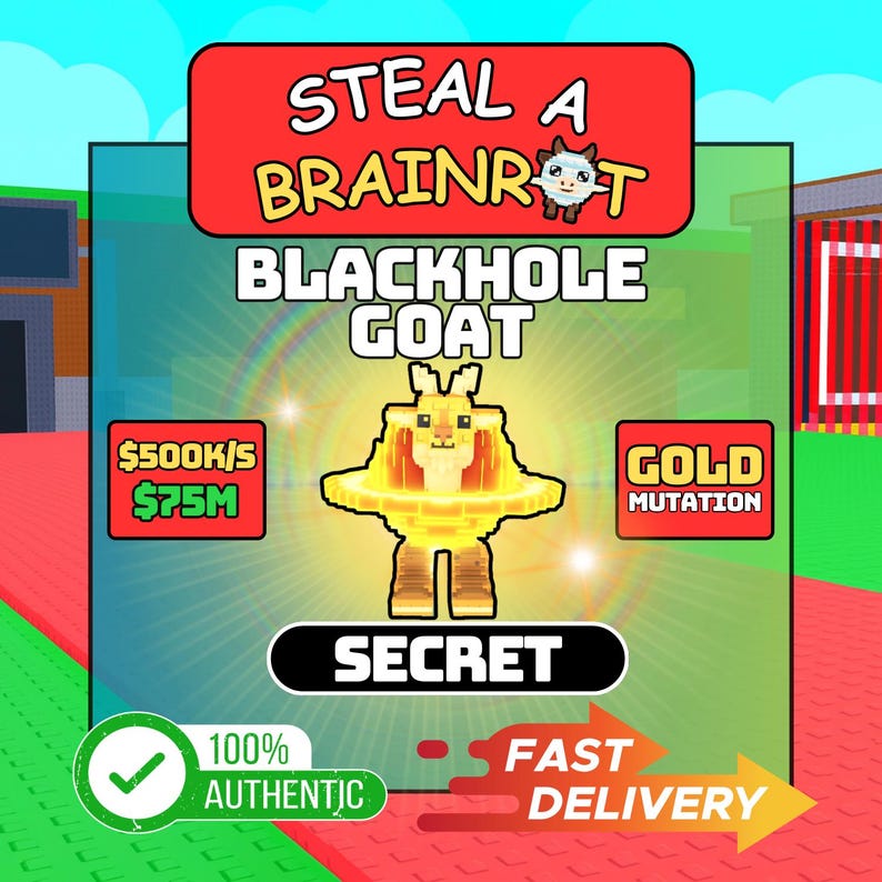 Steal A Brainrot - Blackhole Goat (gold Mutation) | Secret | 1PC | READ ...