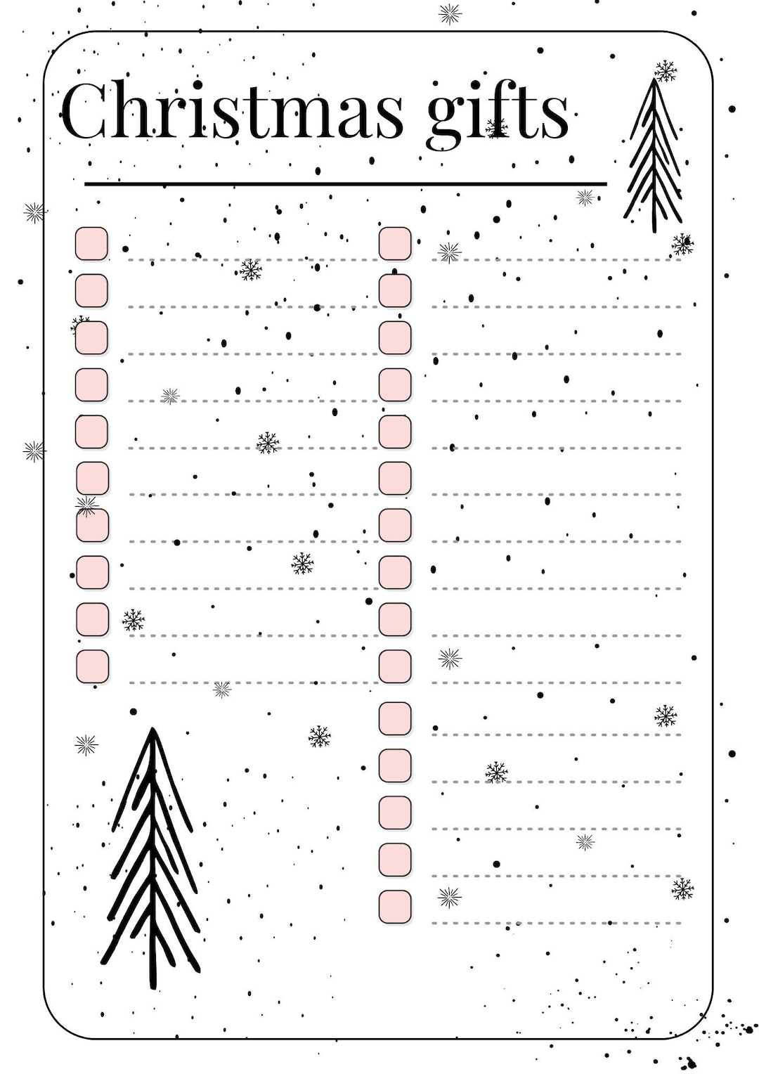 Christmas Gift Printable - Etsy