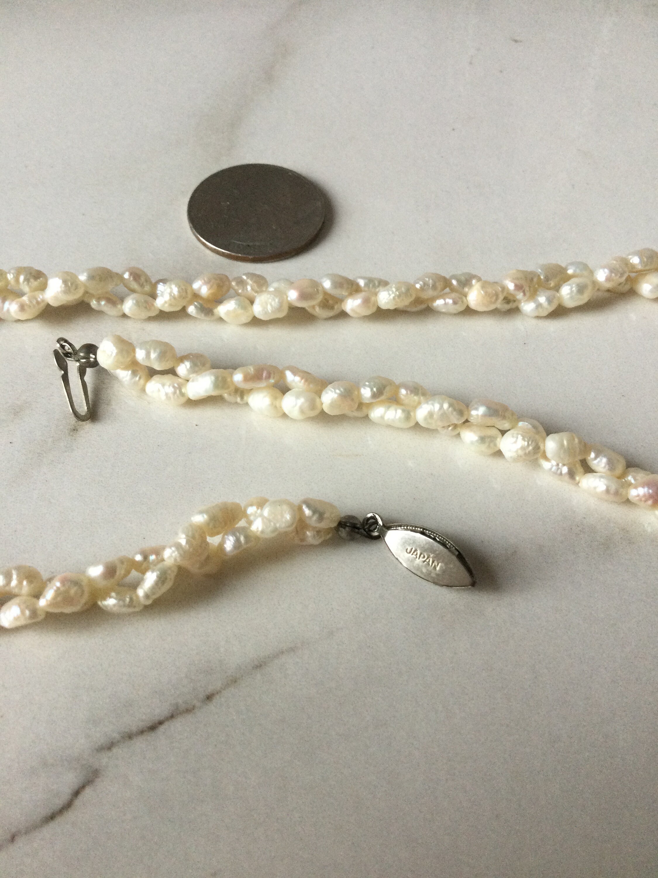 Rice Pearl Seed Pearls Japan Made Double Strand Twisted - Etsy