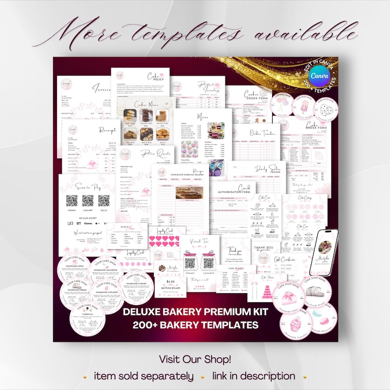 Bakery Inventory List, Cake Shop, Baking Business, Confectionery ...