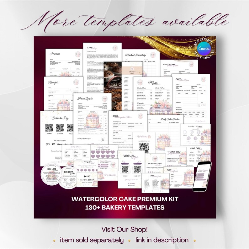 Cake Flavor Guide, Cake Consultation, Cake Tasting Card, Bakery, Cake ...