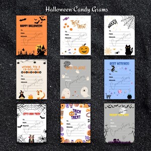 Halloween Candy Grams Printable Candy Tags, Gift Tags, Trick or Treat ...