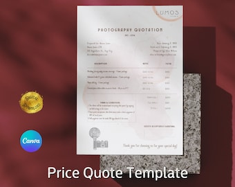 Wedding Event Quote Template - Etsy