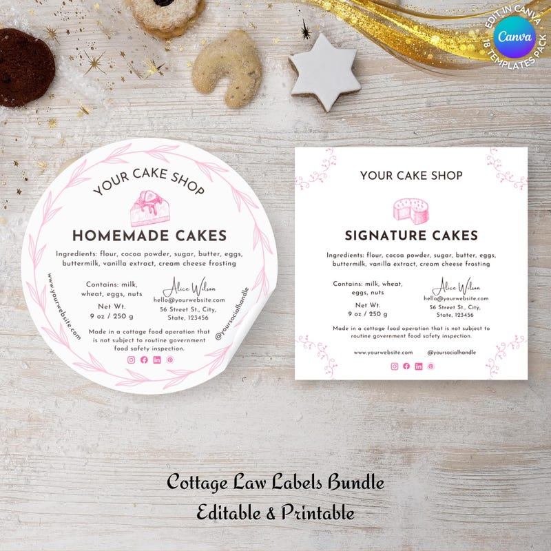 Bakery Labels - Etsy