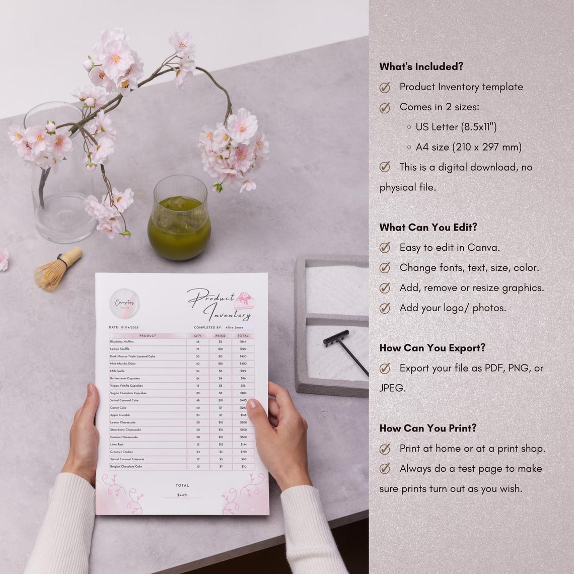 Bakery Inventory List, Cake Shop, Baking Business, Confectionery ...