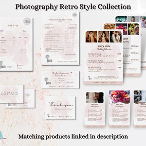Photography Price List Editable Canva Template Photoshoot Investment ...
