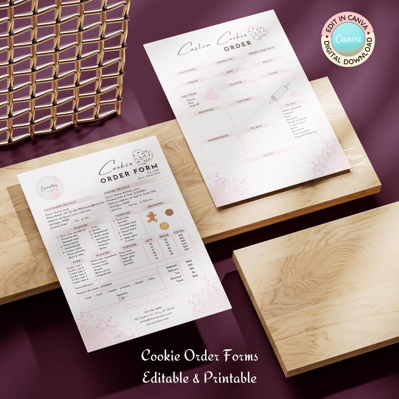 Cookie Order Form - Etsy