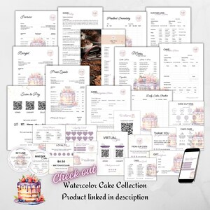 Inventory List Editable Canva Template | Bakery, Cake Decorator, Home ...