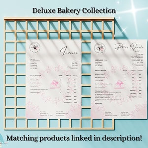 Inventory List Editable Canva Template Deluxe Bakery Collection Cake ...