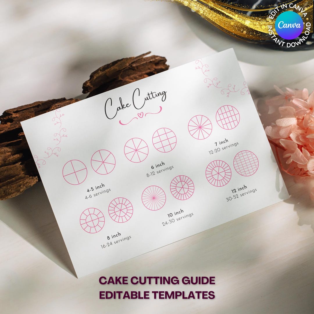 Cake Cutting Guides, Cake Portion & Cutting Suggestion, Home Baking ...