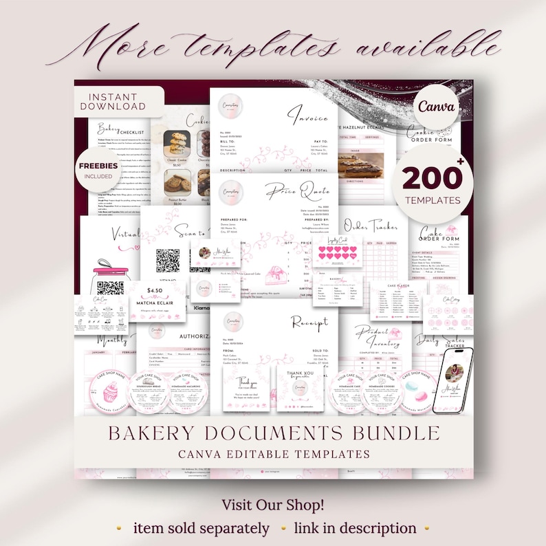 Bakery Receipt, Payment Receipt, Cake Shop, Home Baking Business, Cake ...