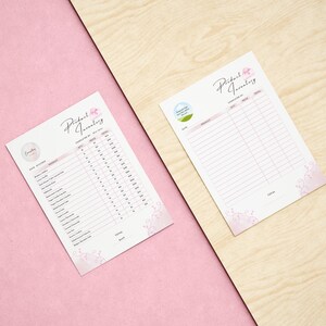 Inventory List Editable Canva Template | Cake Shop, Home Baking ...