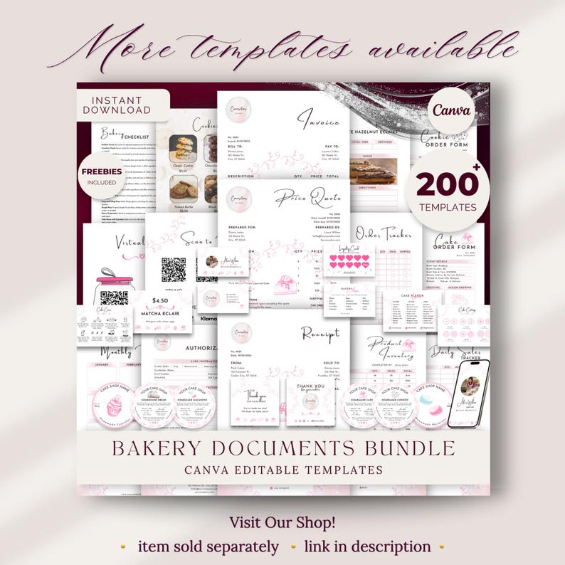 Bakery Inventory List, Cake Shop, Baking Business, Confectionery ...