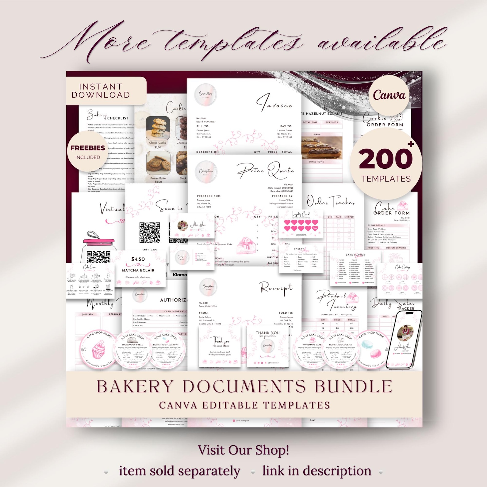 Bakery Price Quote, Quotation for Cake Shop, Home Baking, Cookie ...