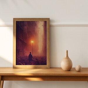 008 Lonely Woman in the Crowd Wall Art Poster Print in - Etsy