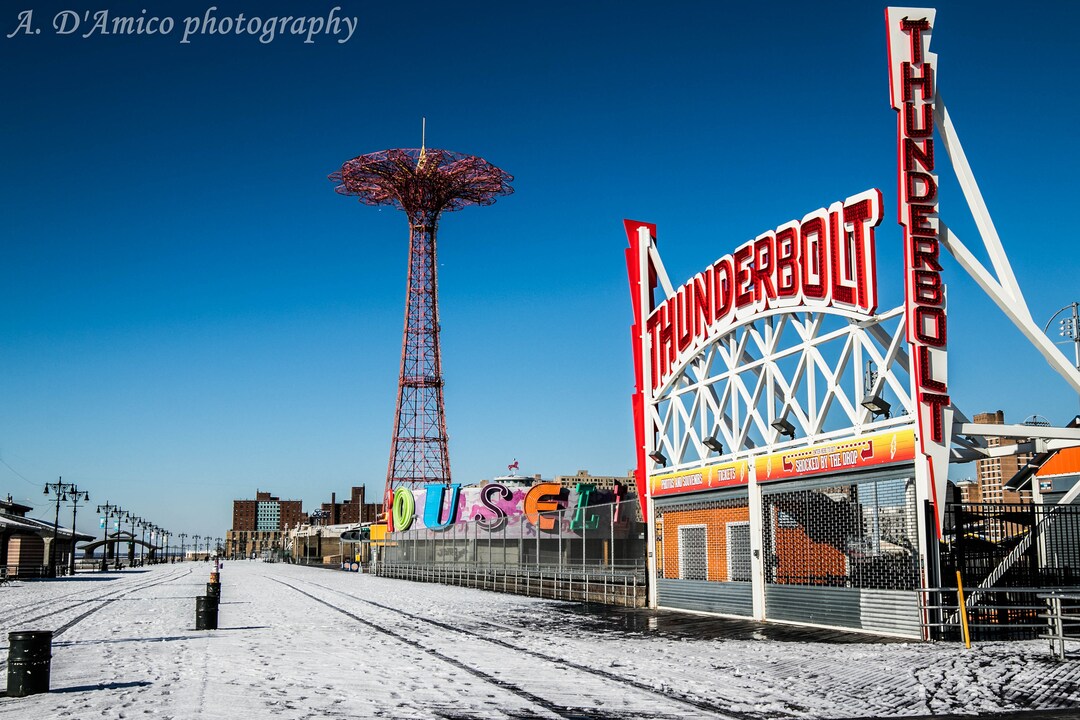 Coney Island, Parachute Jump, Thunderbolt, Brooklyn, Roller Coaster ...