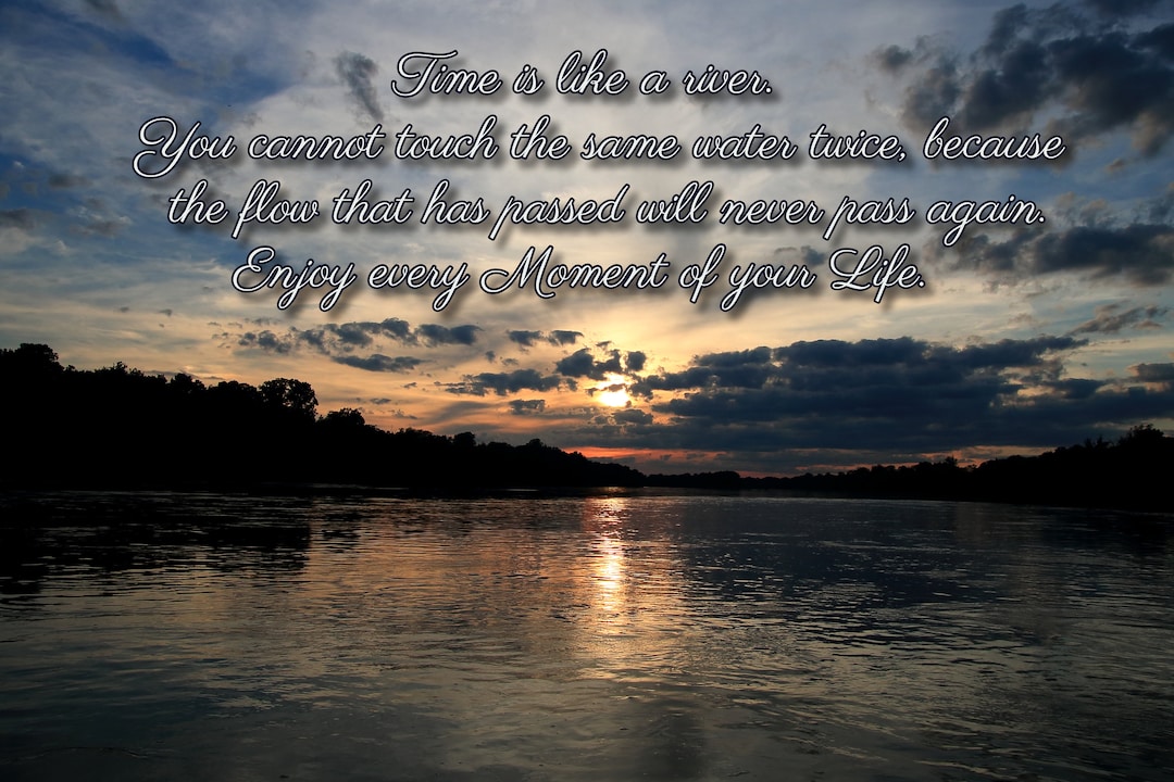 Time is Like a River Quote, Wall Decor, Life Quotes, Wall Art, Home ...
