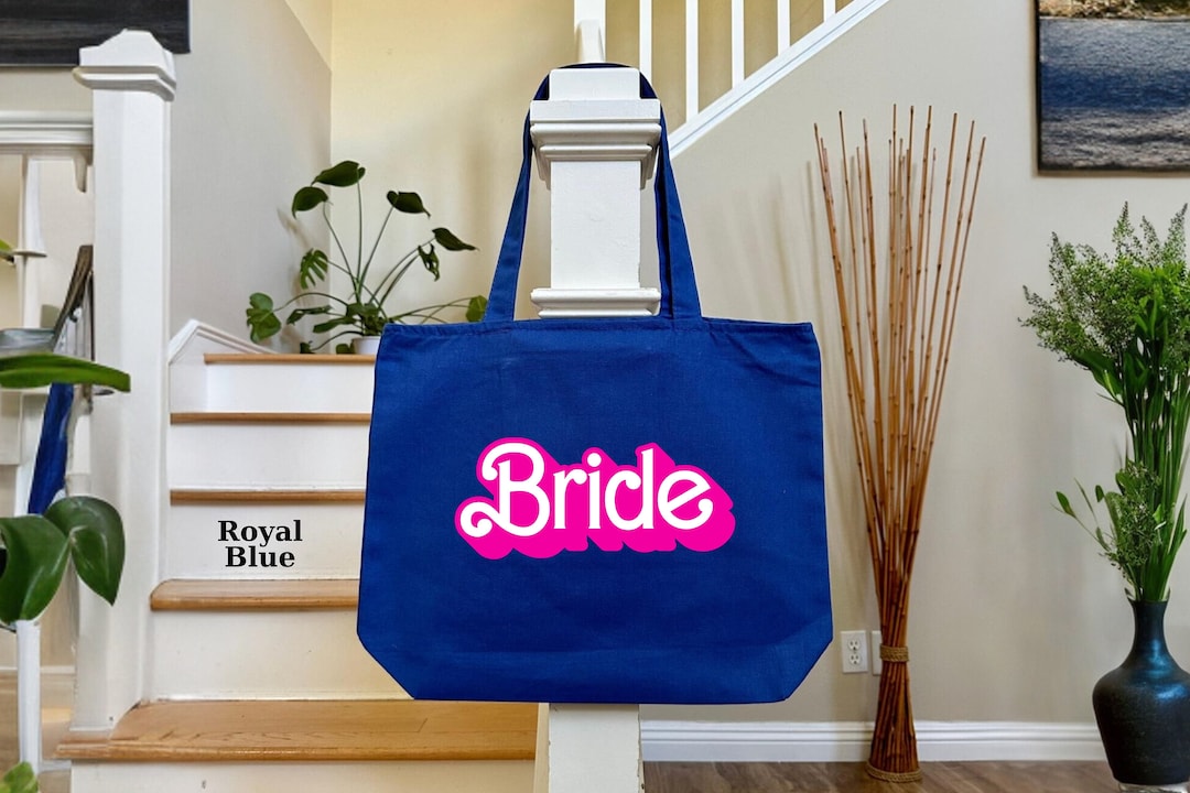 Personalized Bridal Tote Bag, Custom Wedding Tote, Bride Gift, Bridal ...