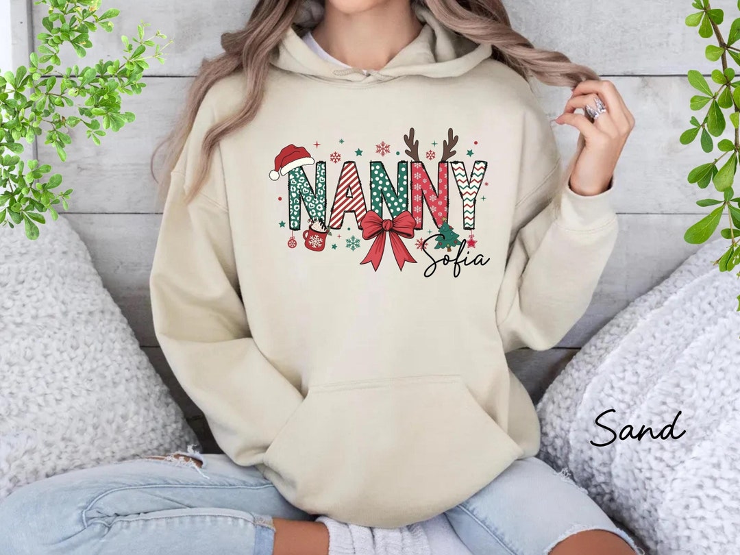Personalized Nanny Sweatshirt - Cozy Gift for Nanny - Unique Family ...