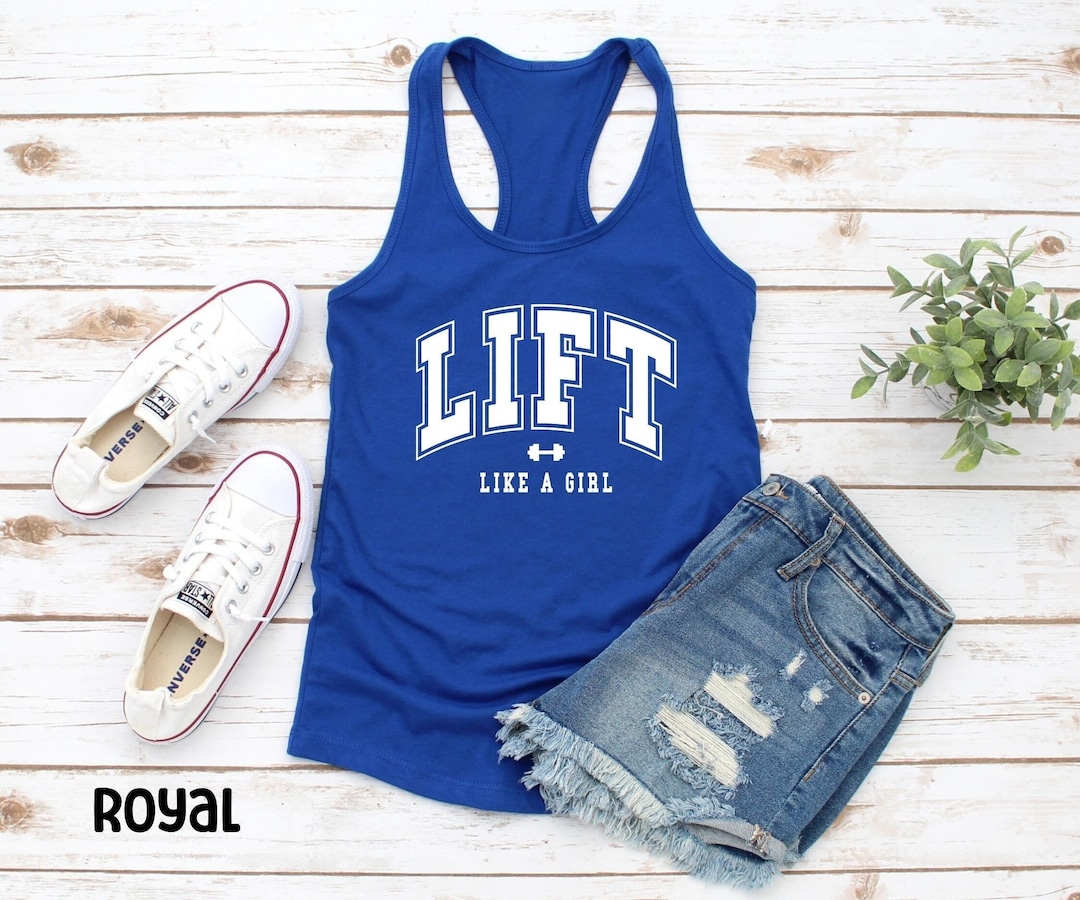 Lift Like a Girl Gym Tank Top: Fitness Workout Muscle Tank - Etsy