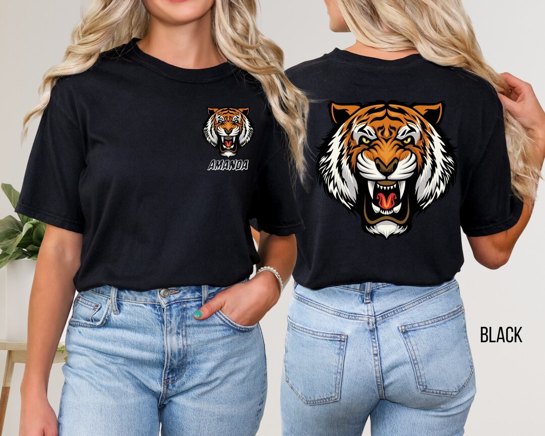 Custom Tigers Shirt: Personalized Mascot Team Tee - Etsy
