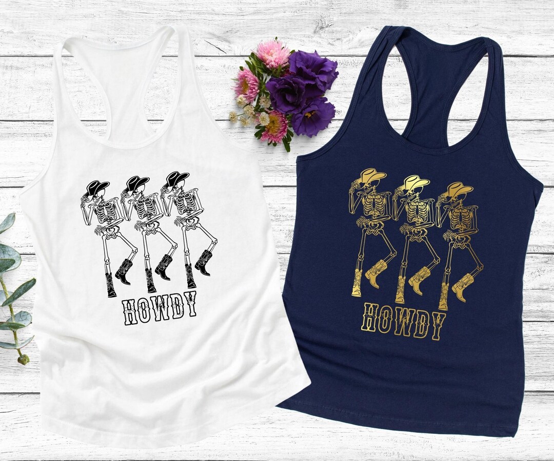 Howdy Cowboy Tank Top, Western Tank Shirt, Rodeo Sleeveless Tee, Cowboy ...