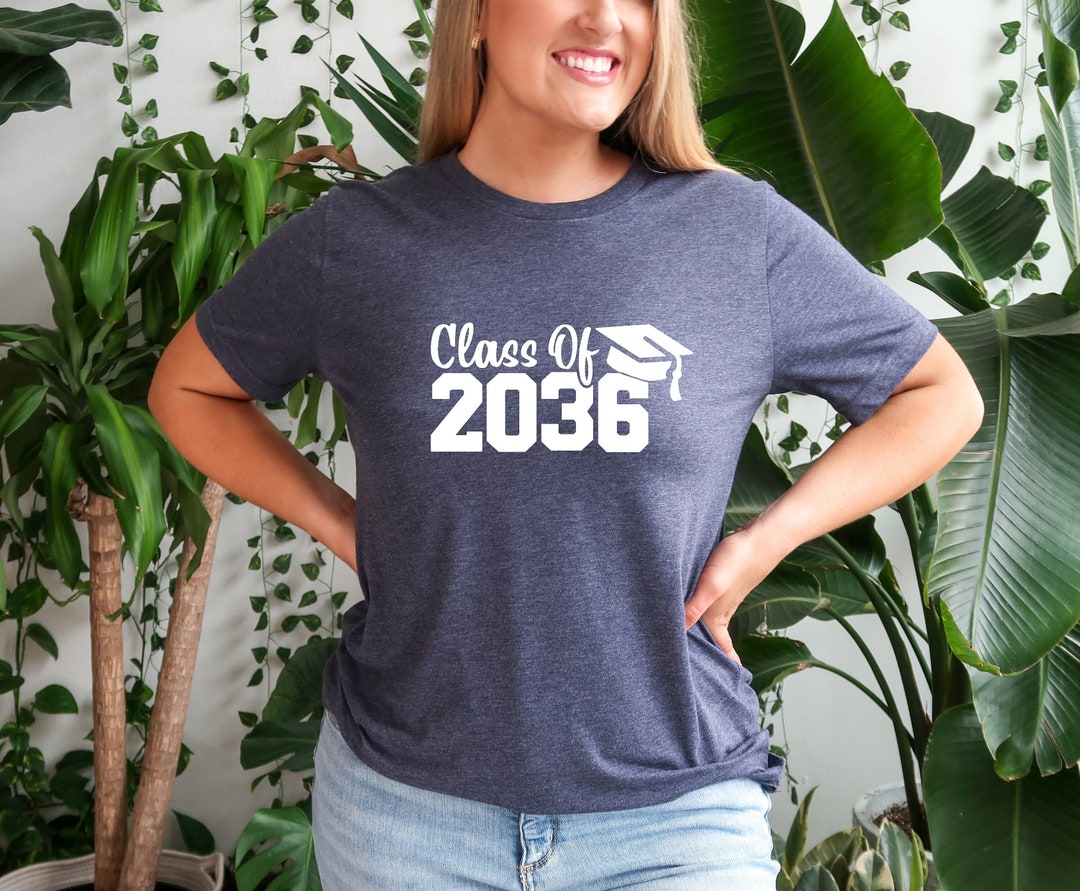 Custom Graduation Year T-shirt: Class of 2036 Unisex Tee - Etsy