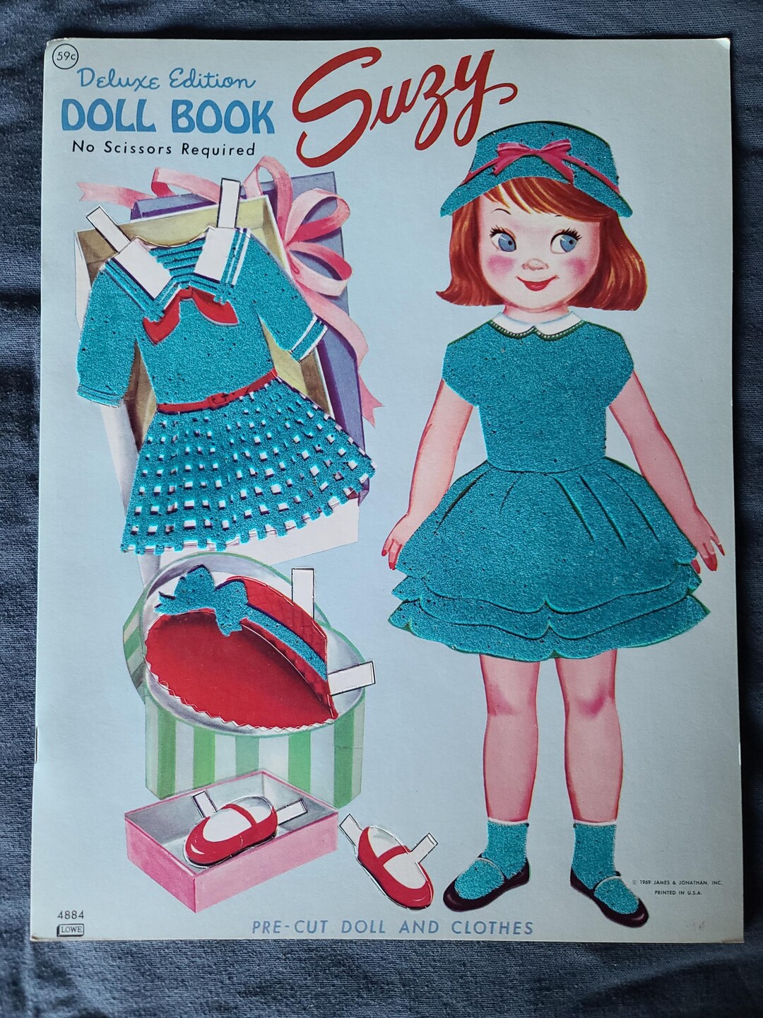 Vintage Rare 1969 Suzy Paper Doll Deluxe Edition Book James & Jonathan ...