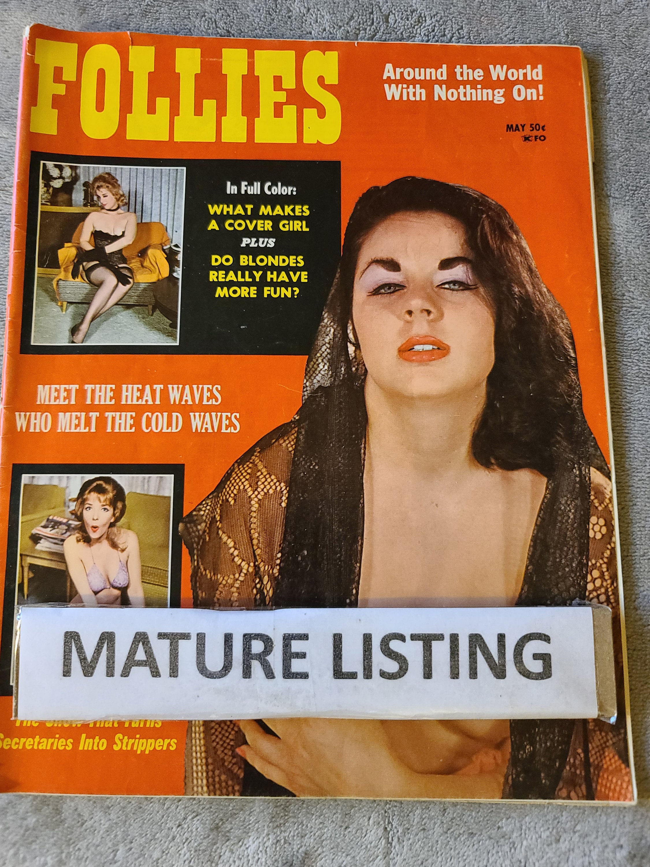 Vintage 1950's Follies Pinup Cheesecake Model Magazine - Etsy