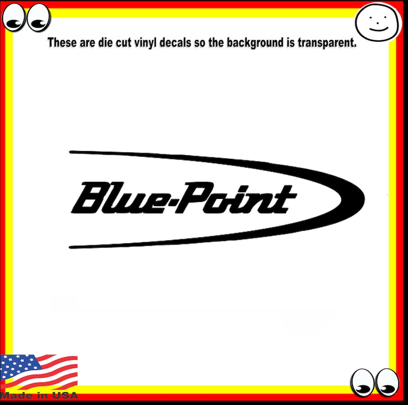 Blue Point Tools Vinyl Cut Decal Sticker Logo for Car Truck Laptop ...
