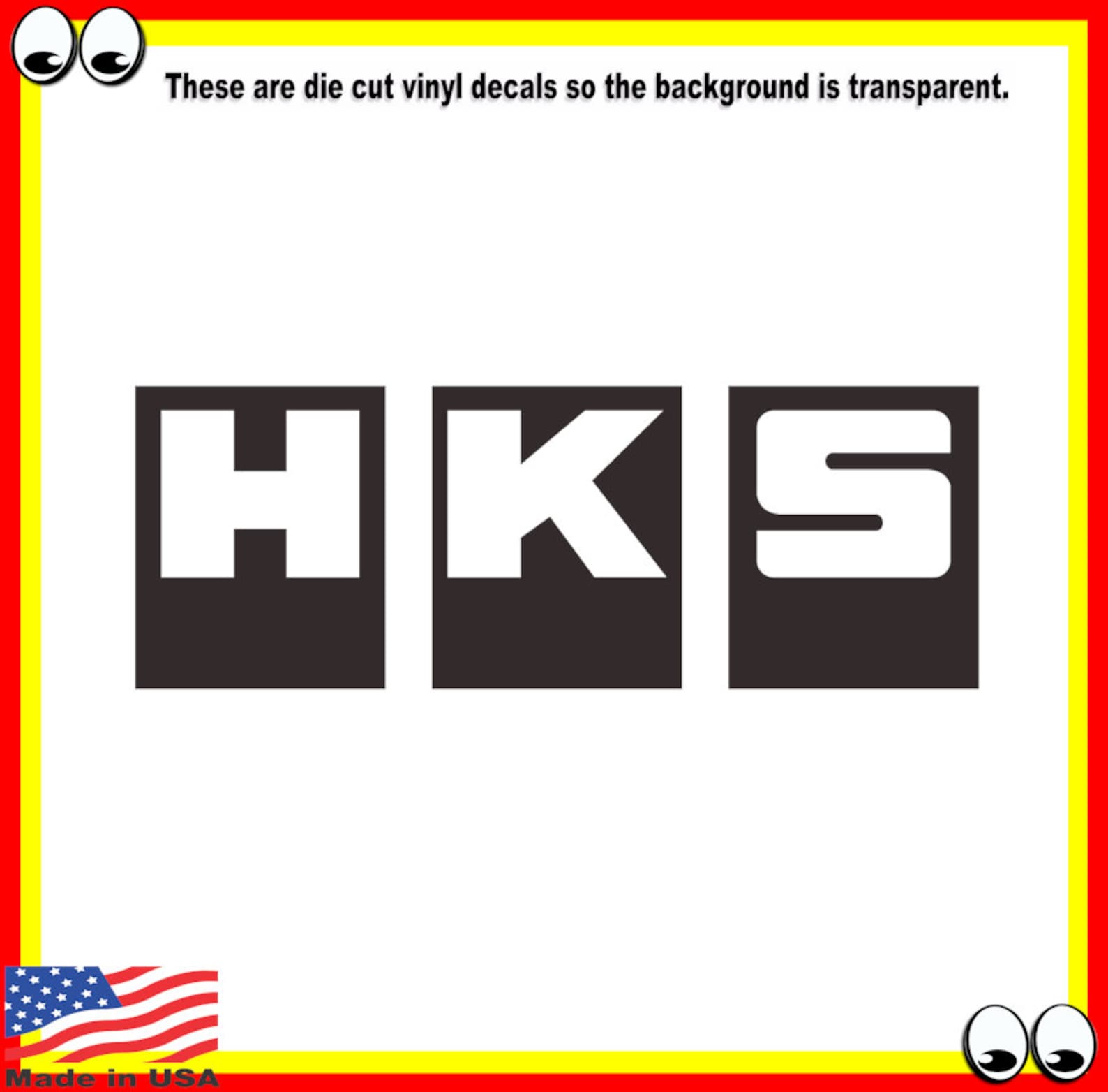 HKS Hks Vinyl Cut Decal Sticker Logo JDM High Performance Aftermarket ...