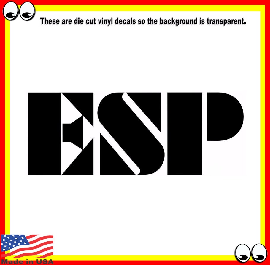 ESP Esp 6" Vinyl Decal Sticker for GUITAR CASE - Etsy