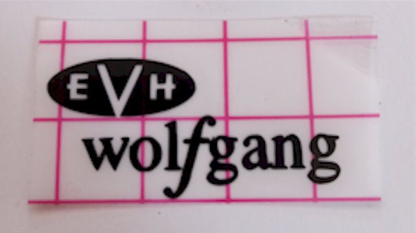 EVH Wolfgang Guitar Headstock Vinyl Cut Decal Sticker Logo for ...