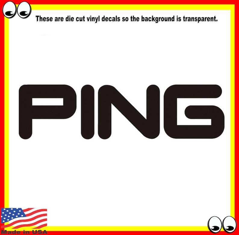 Ping Golf Vinyl Cut Sticker Decal Logo - Etsy