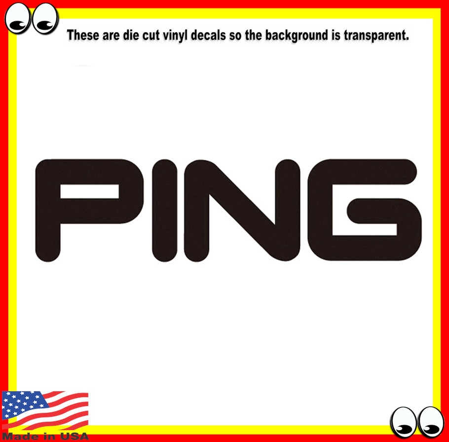 Ping Golf Vinyl Cut Sticker Decal Logo - Etsy