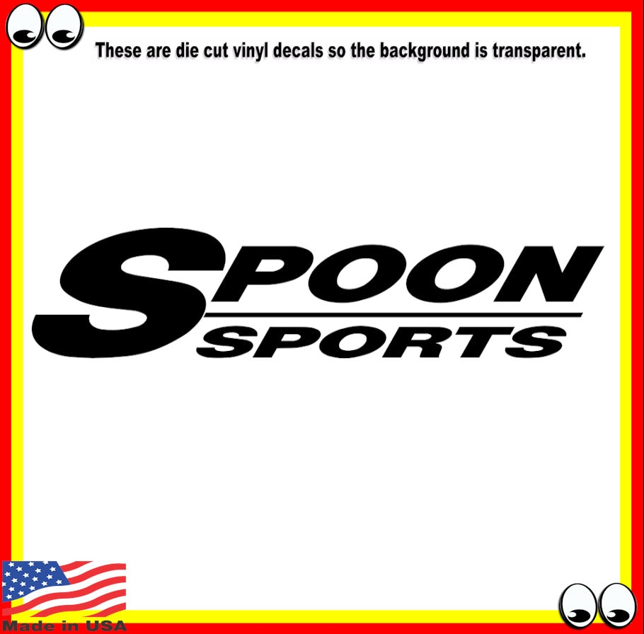 Spoon Sports Vinyl Cut Sticker Decal Logo Honda JDM - Etsy