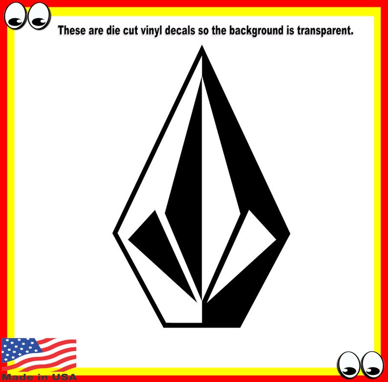 VOLCOM Volcom Stone Vinyl Decal Sticker Skate Surf Snowboard Decal ...