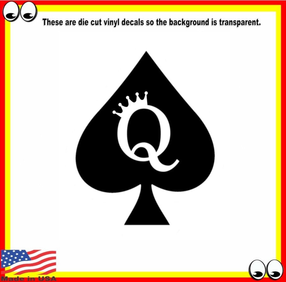Queen of Spades Qos QOS BBC Cuck Cuckold Sticker Decal Swingers ...