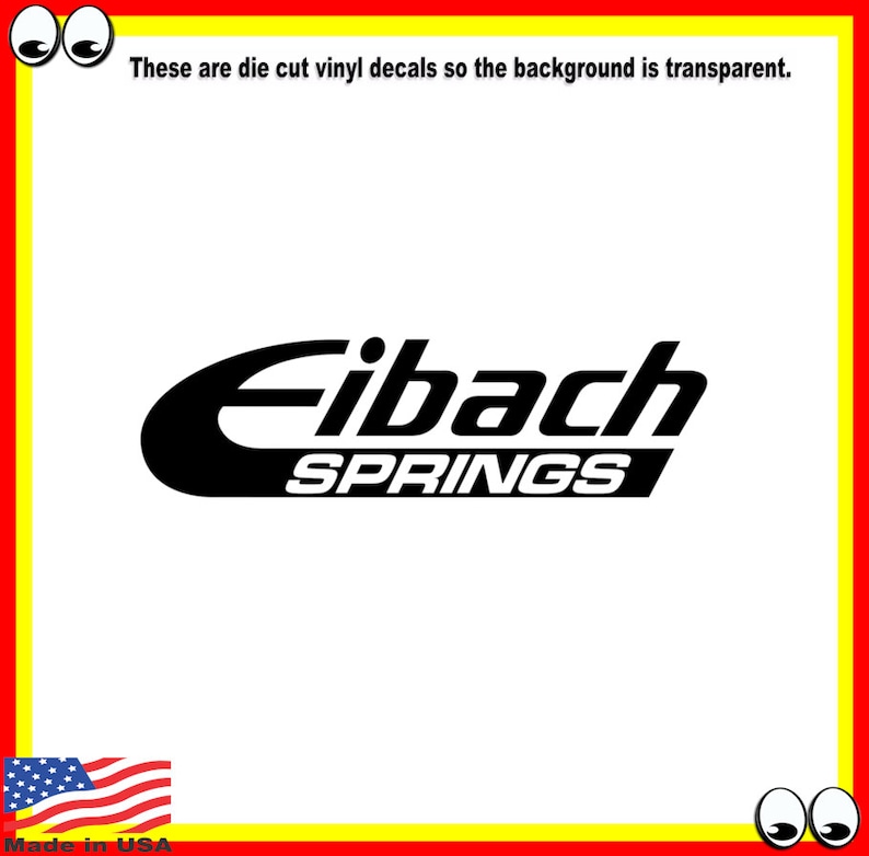 Eibach Springs Logo Vinyl Decal Sticker Racing Tuning JDM - Etsy