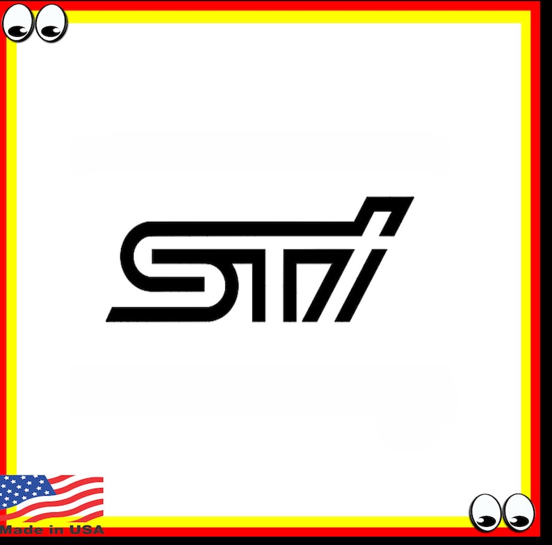 Impreza WRX STI Vinyl Cut Decal Sticker Logo for Subaru - Etsy