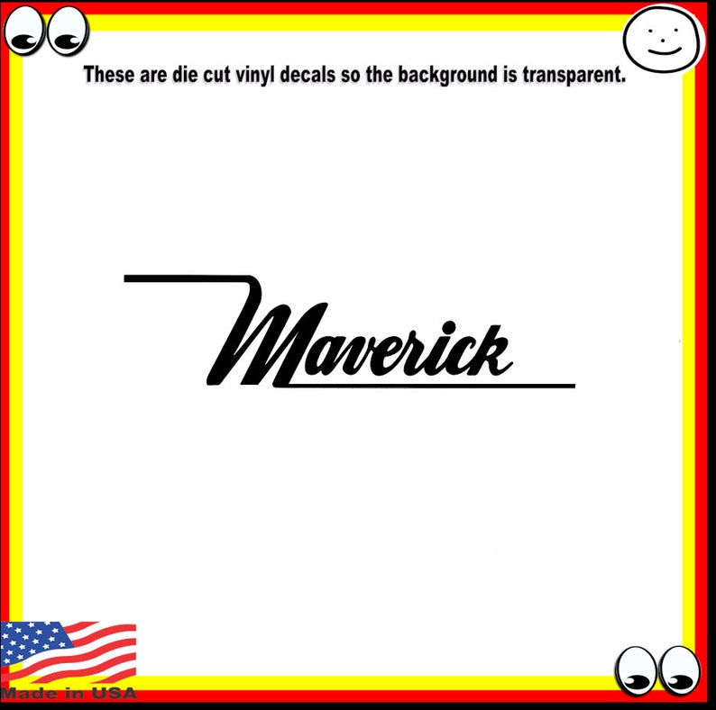 Maverick Boats Vinyl Cut Decal Sticker Logo Boat Car Truck Van Motors ...