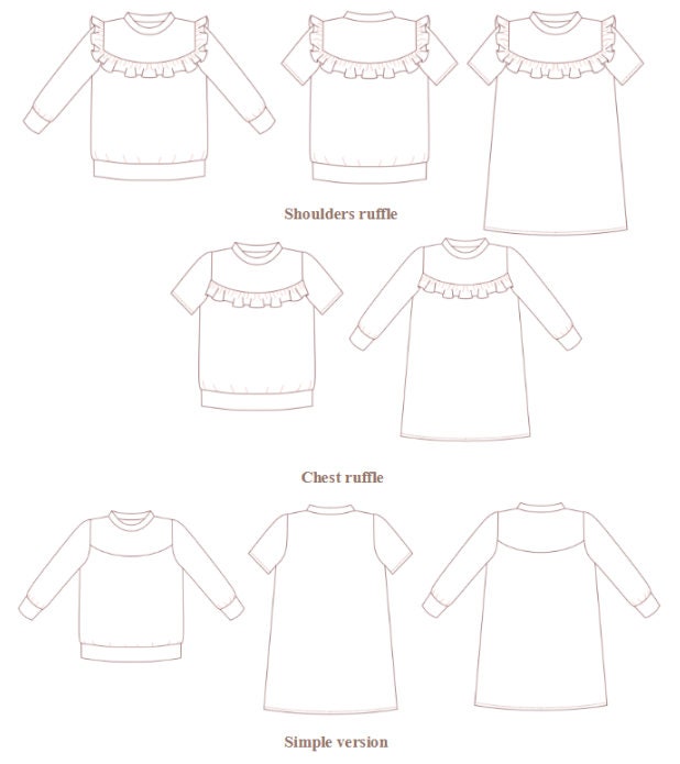 Aria Blouse and Dress PDF Sewing Pattern - Etsy