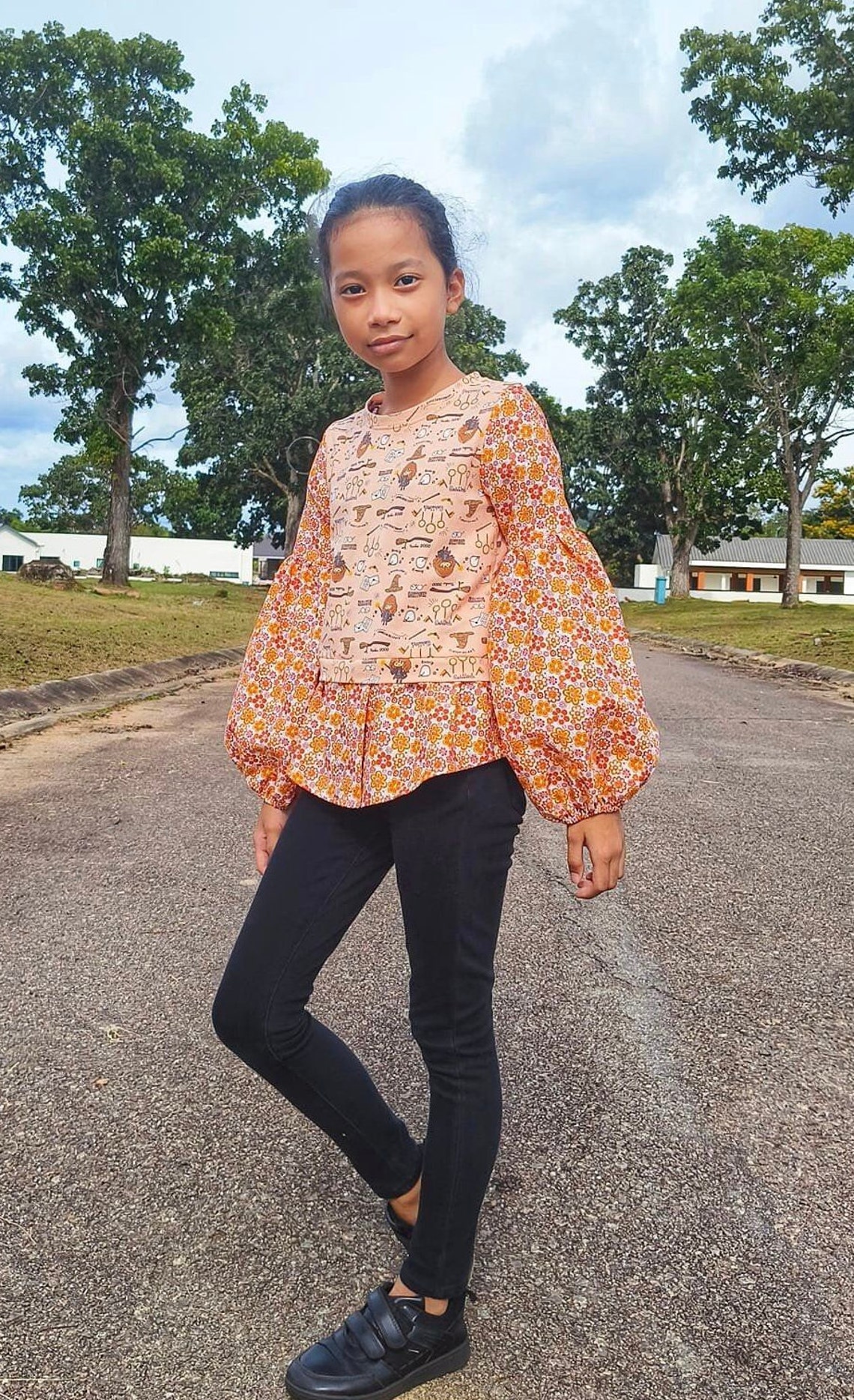 Tulip Blouse Pdf Sewing Pattern / Children Pattern / Size 1-14Y - Etsy